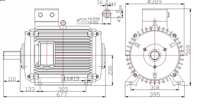 15kw 250rpm 230V PMG Permanent Magnet Generator For Hydro Turbine