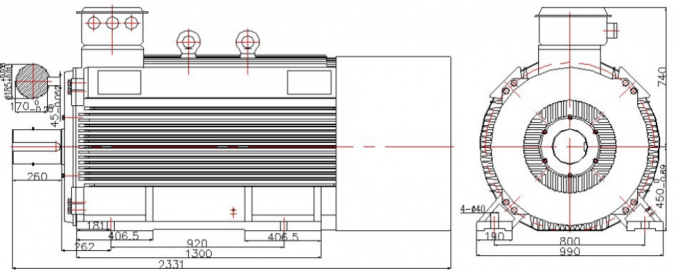1050kw 150rpm 400V 50HZ Neodymium Magnet Alternator PMA Generator ...